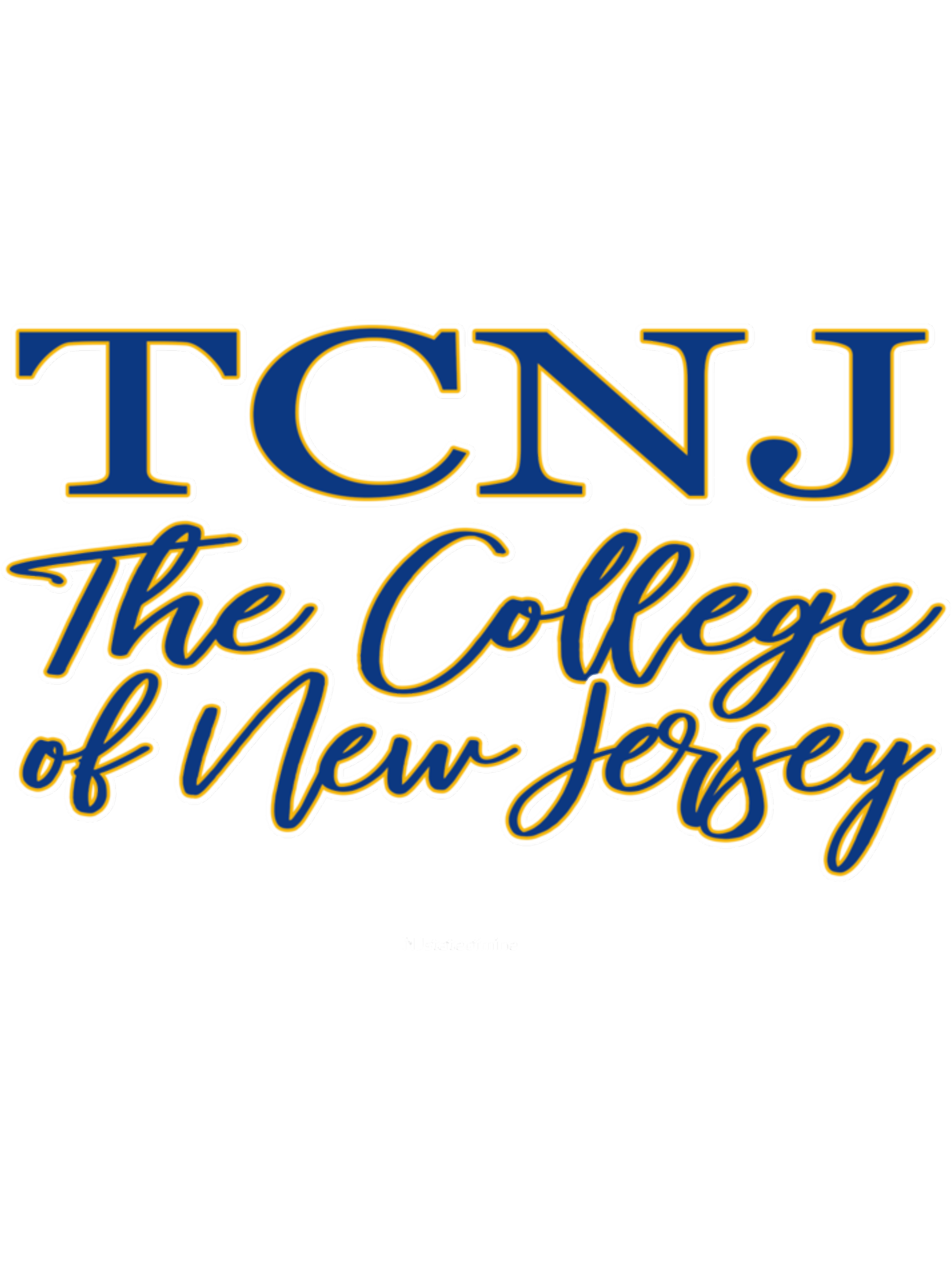 TCNJ The College of NJ Script Logo | Inspire Uplift