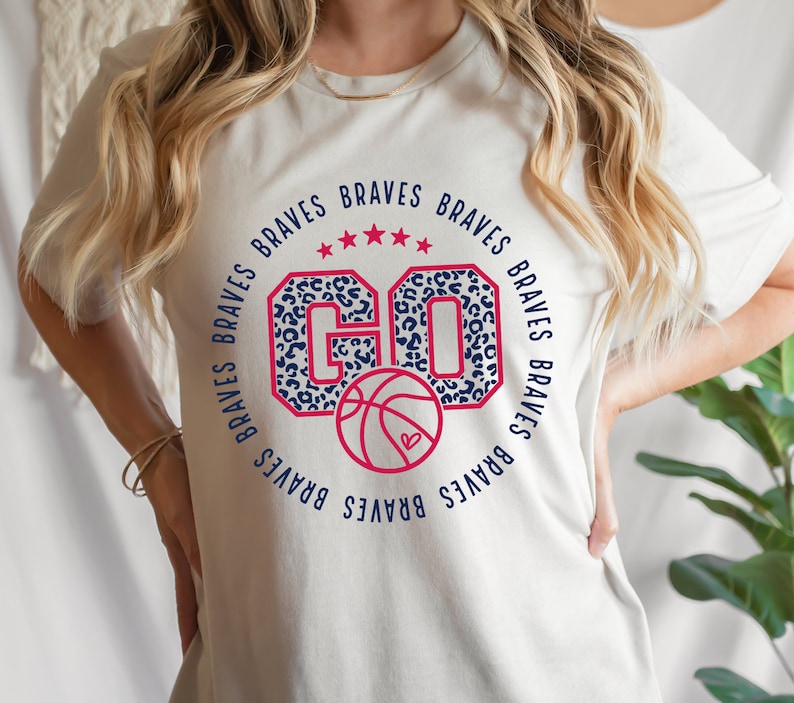 Go Braves Basketball SVG PNG, Braves svg,Leopard Go Braves s | Inspire ...