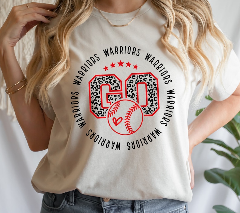 Go Warriors Baseball SVG PNG, Warriors svg,Leopard Go Warrio | Inspire ...