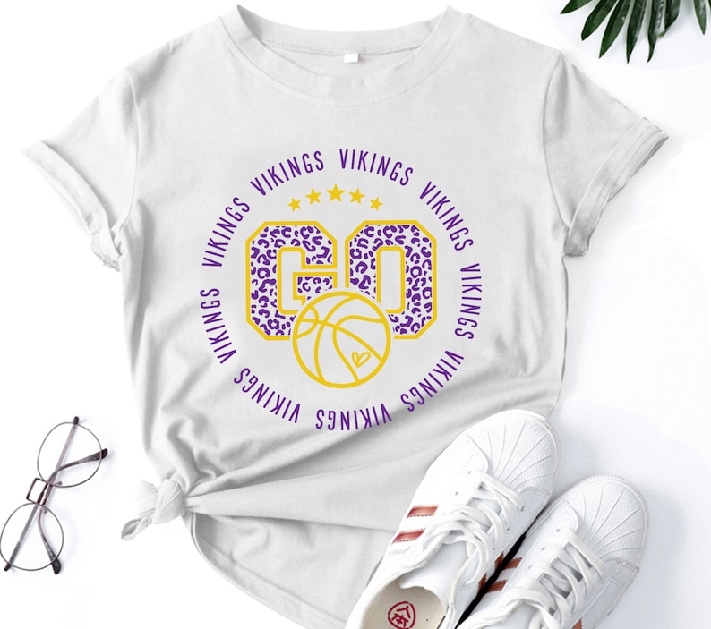 Go Vikings Basketball SVG PNG, Vikings svg,Leopard Go Viking - Inspire ...
