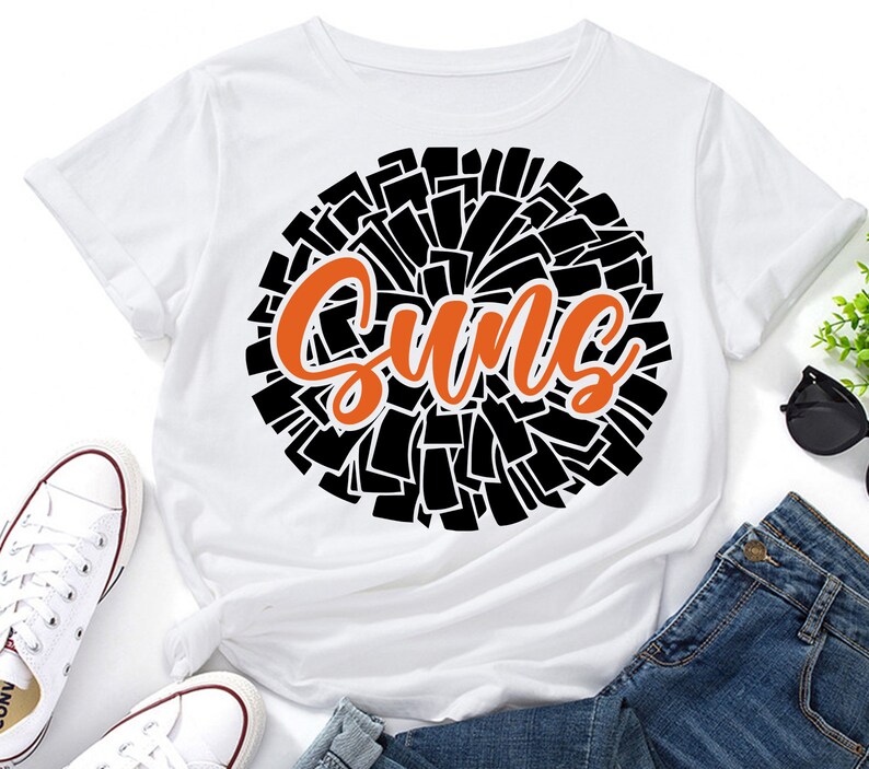 Suns SVG,Pom Pom svg,Suns Cheer svg,Cheerleader svg,Suns Mas - Inspire ...