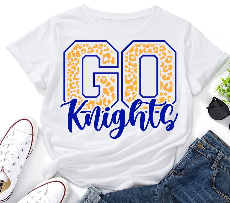 Leopard Go Knights SVG,Knights Cheer svg,Knights Mascot svg, | Inspire ...