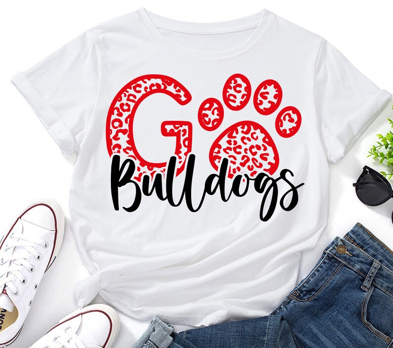 Go Bulldogs SVG, Paw Svg,Bulldogs Paw svg, Leopard Paw svg,B | Inspire ...