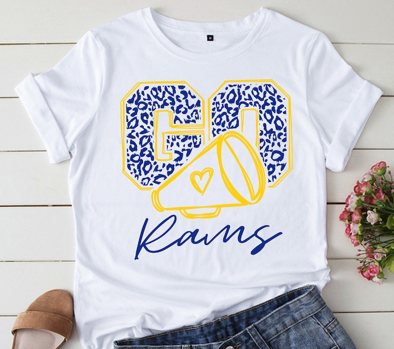 Go Rams svg, Leopard Cheer Rams SVG,Megaphone svg,Rams Cheer | Inspire ...