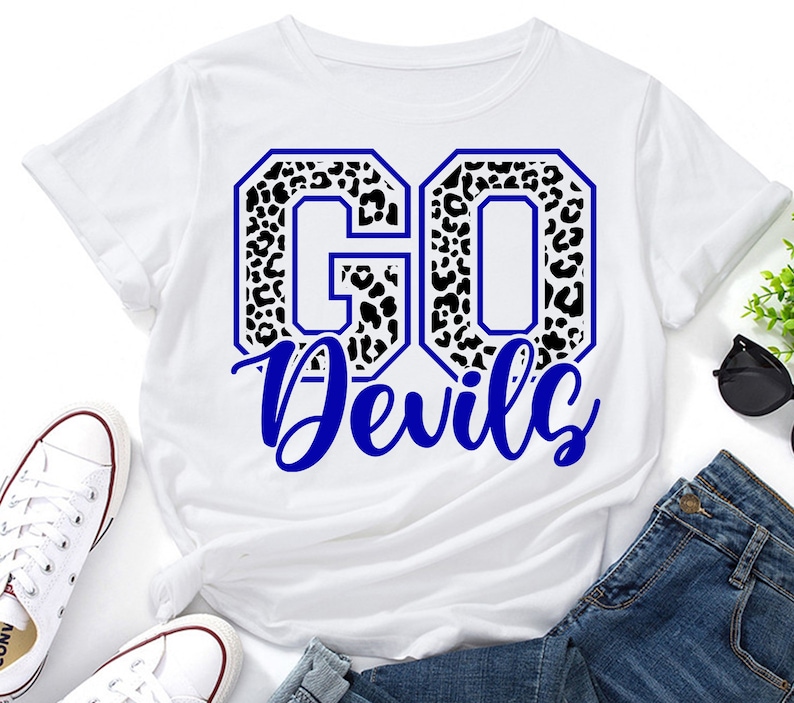 Leopard Go Devils SVG,Devils Cheer svg,Devils Mascot svg,Dev | Inspire ...