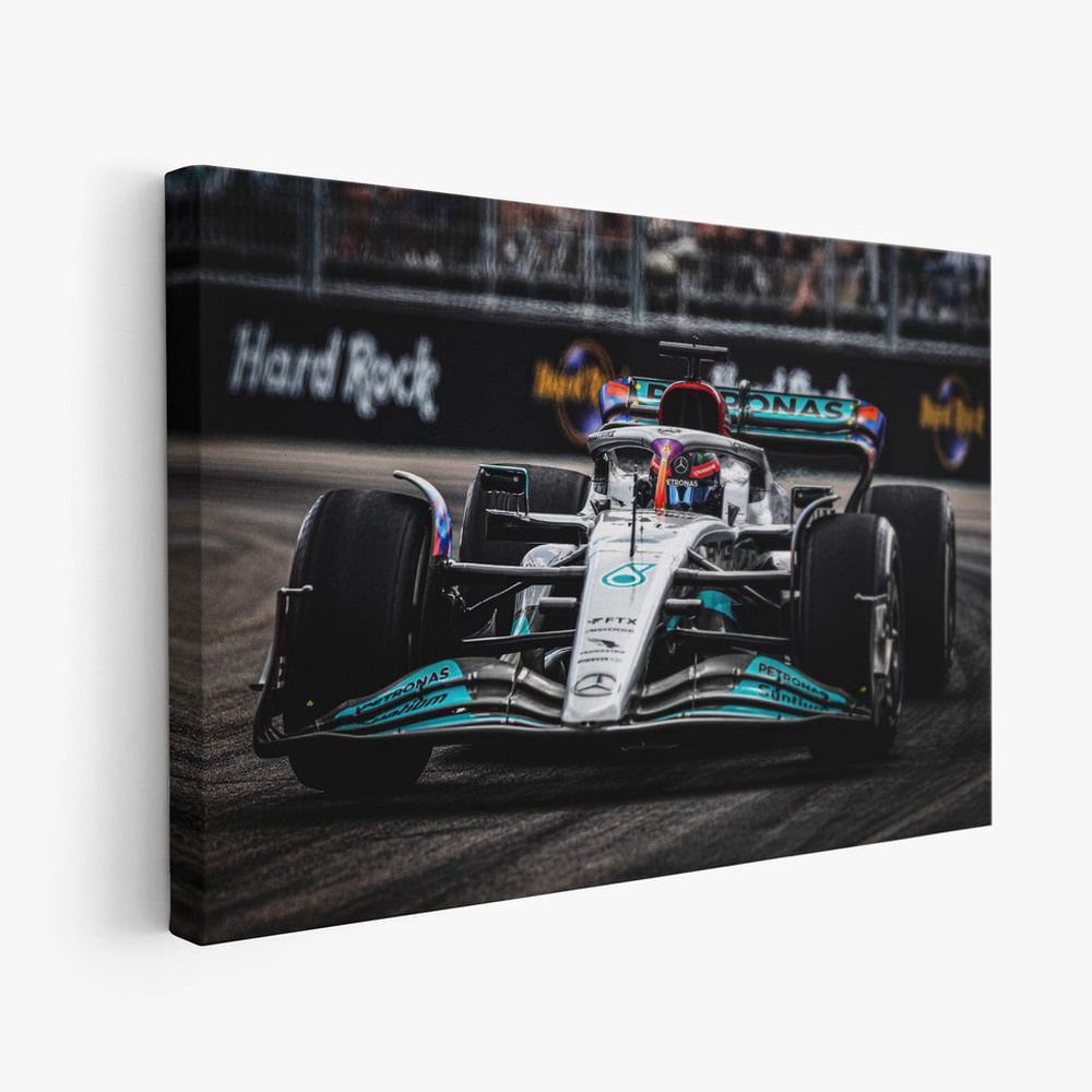 George Russell Car One F1 Poster | Inspire Uplift