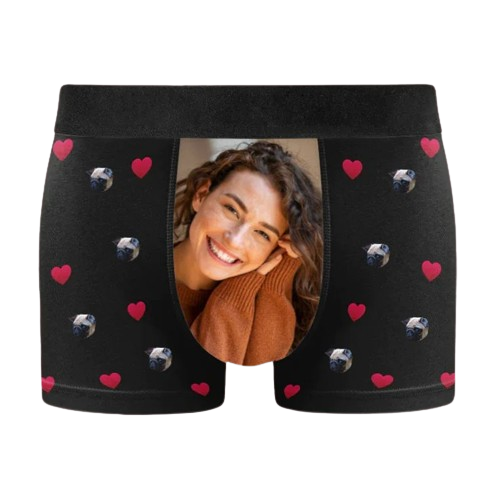 Custom Boxers Briefs Custom Face Funny Couple Valentine Gift | Inspire ...