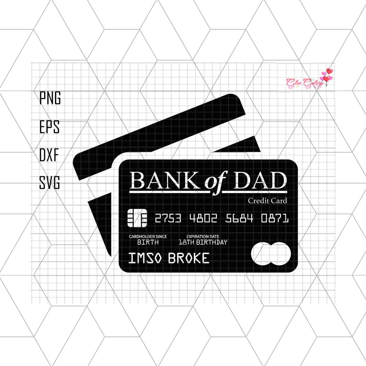 Bank Of Dad Svg, Credit Card Svg, Gift For Dad Svg, Father S | Inspire ...