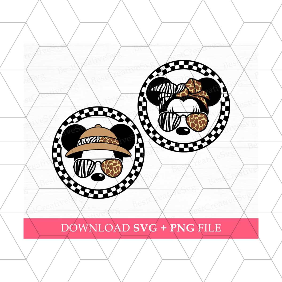 Bundle Safari Tour Svg, Mouse and Friend Safari Trip Svg, Fa | Inspire ...