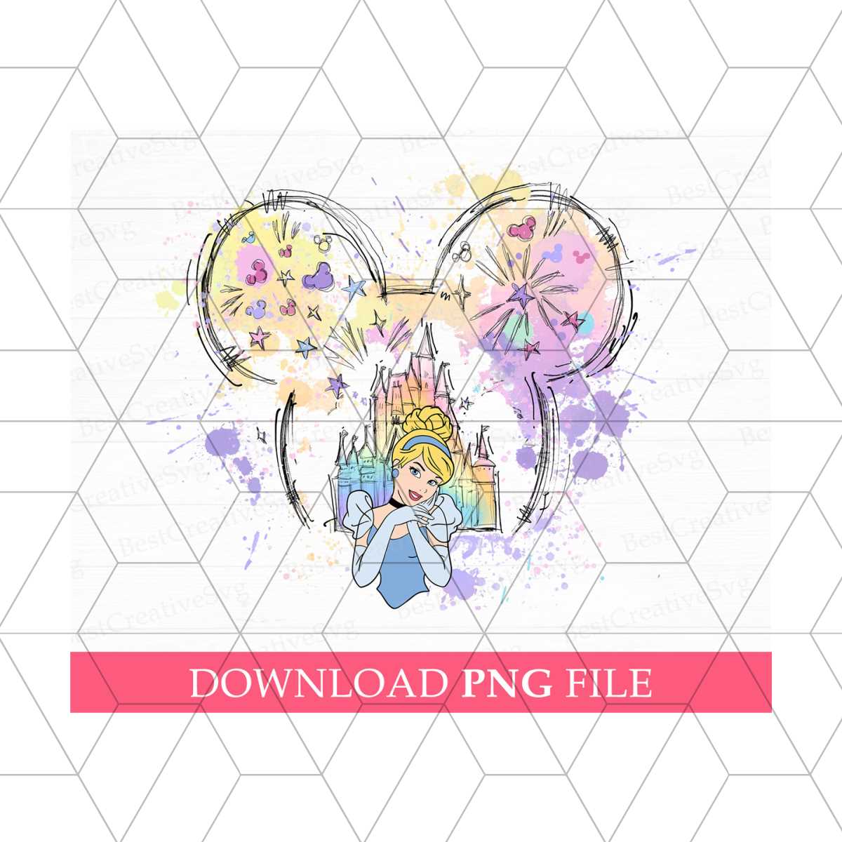 Magical Kingdom with Princess Png, Watercolor Castle Png, Fa | Inspire ...