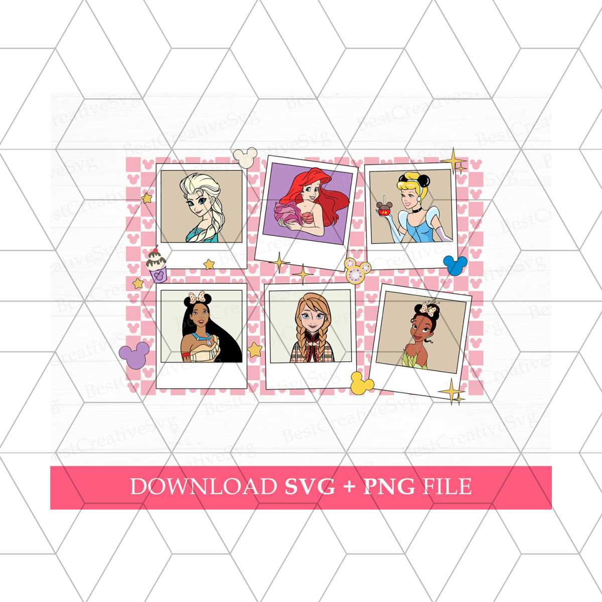 Princesses Svg, Family Trip Svg, Checkered Background Prince - Inspire ...