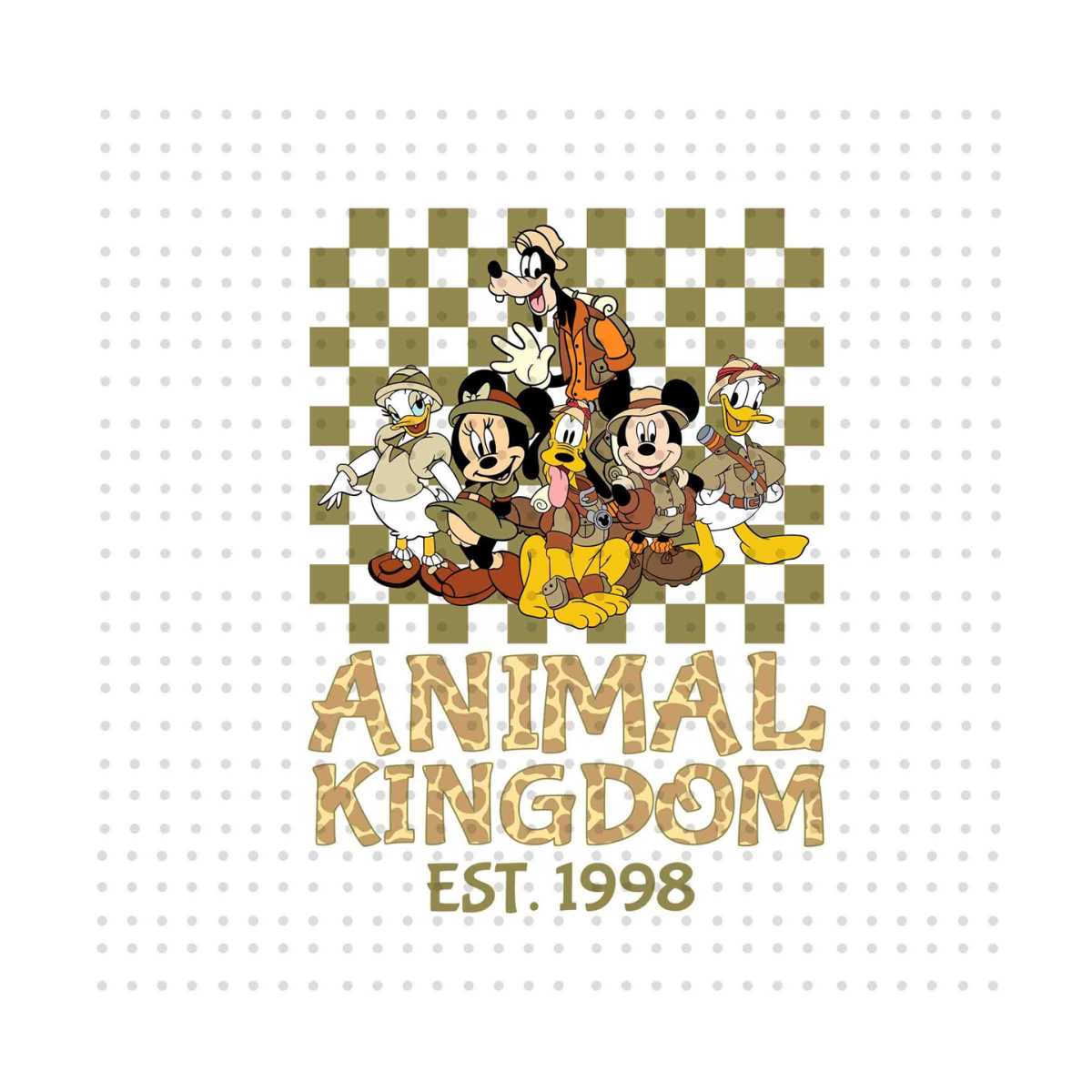 Checkered Animal Kingdom SVG, Magical Kingdom Svg, Family Va - Inspire ...