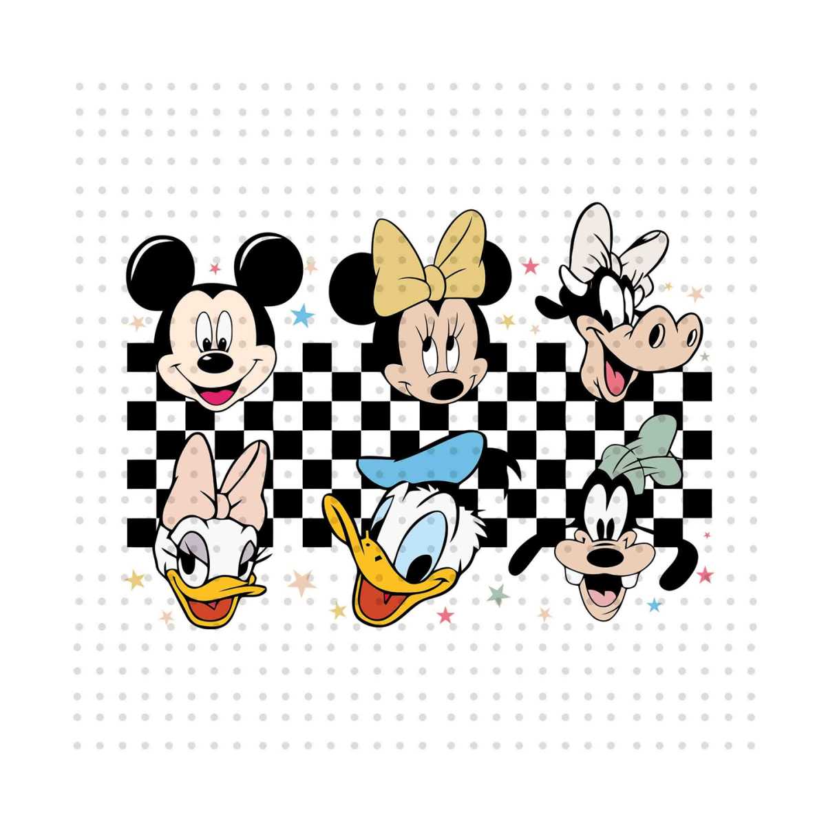Checkered Mouse And Friends PNG, Best Friends Together Png, | Inspire ...