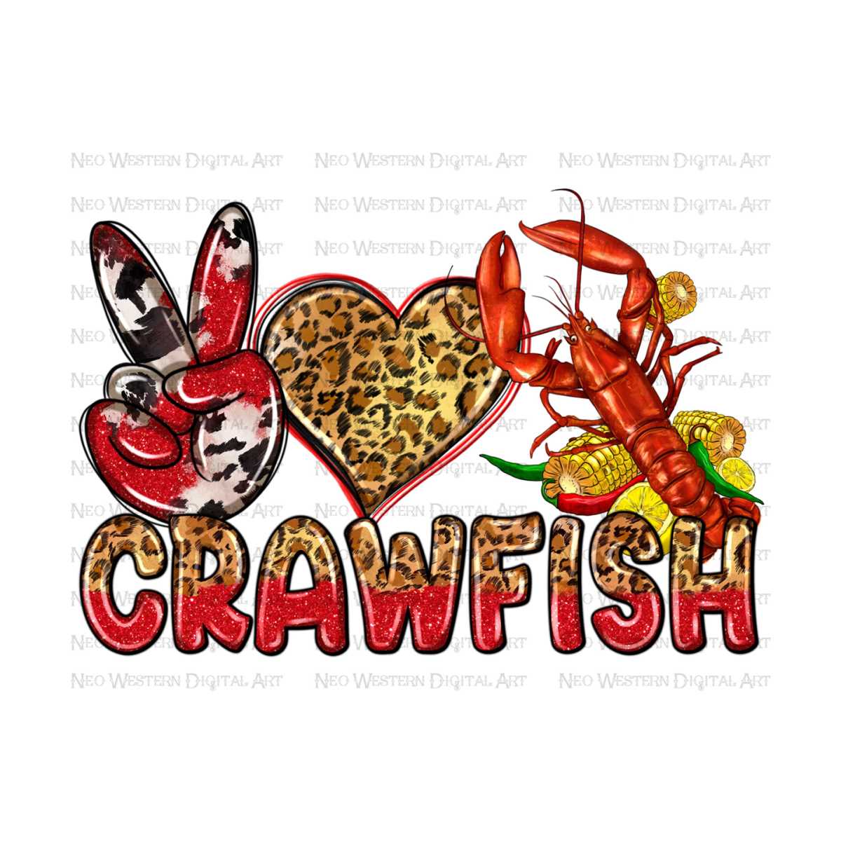 Western crawfish png sublimation design download, crawfish p | Inspire ...