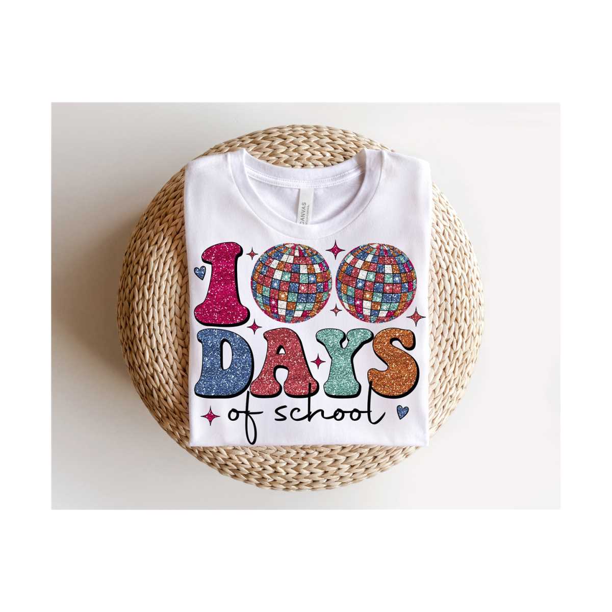 Glitter Disco Ball 100 days of school Png, Groovy 100 days p - Inspire ...