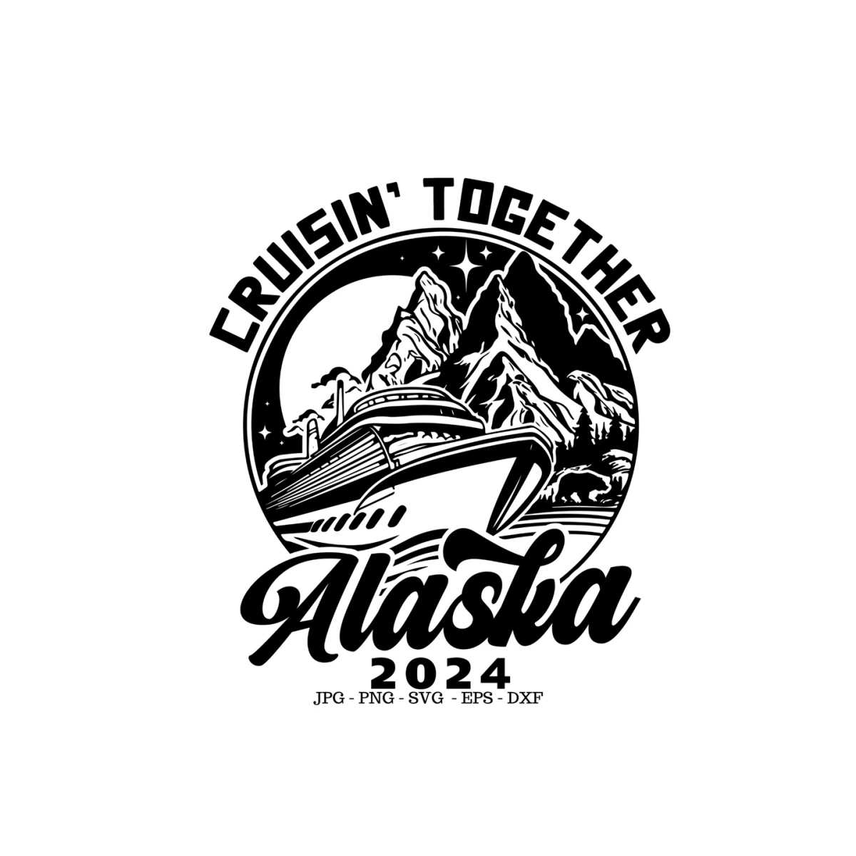 Alaska Cruise Svg, Alaska Travel, Cruise 2024 Svg | Inspire Uplift