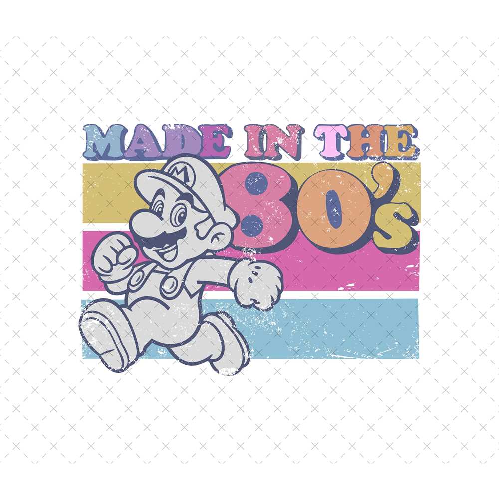 Retro Super Mario 80s Png, Super Mario Png, 180 | Inspire Uplift