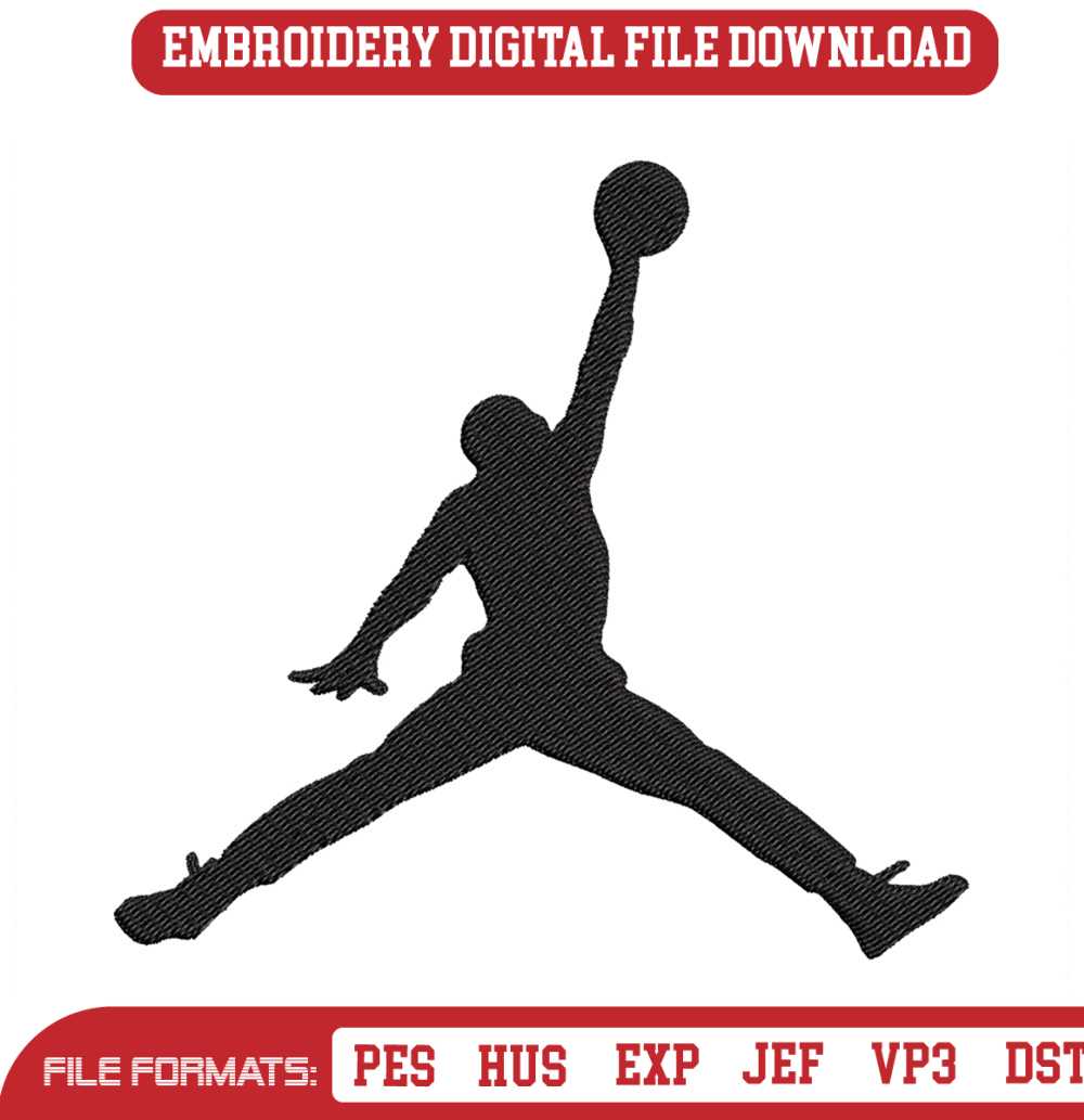 Jordan Logo Embroidery Designs File Nike Machine Embroidery - Inspire ...