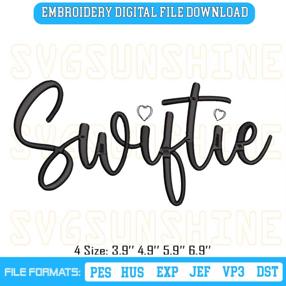 Swiftie Embroidery Design Files | Inspire Uplift