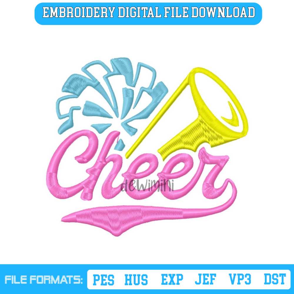 Cheer Leader Machine Embroidery Design, Cheer Megaphone Mach - Inspire ...