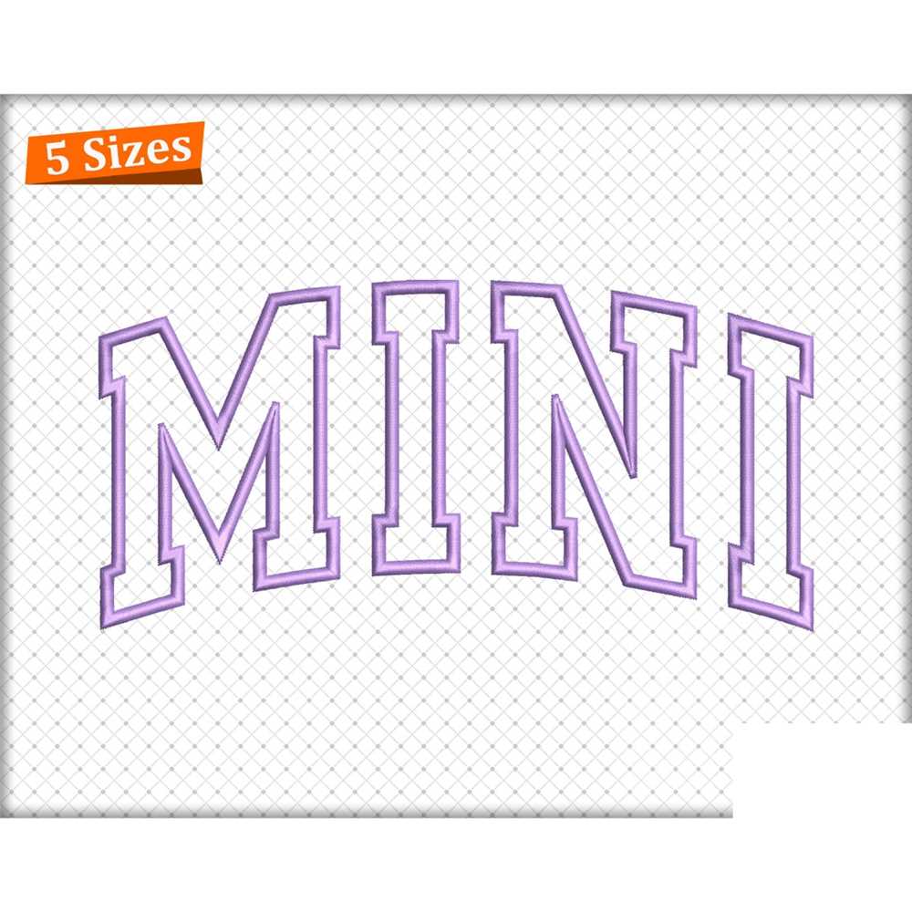 Mini Applique Embroidery Design, Curved Mini Machine Embroid | Inspire ...