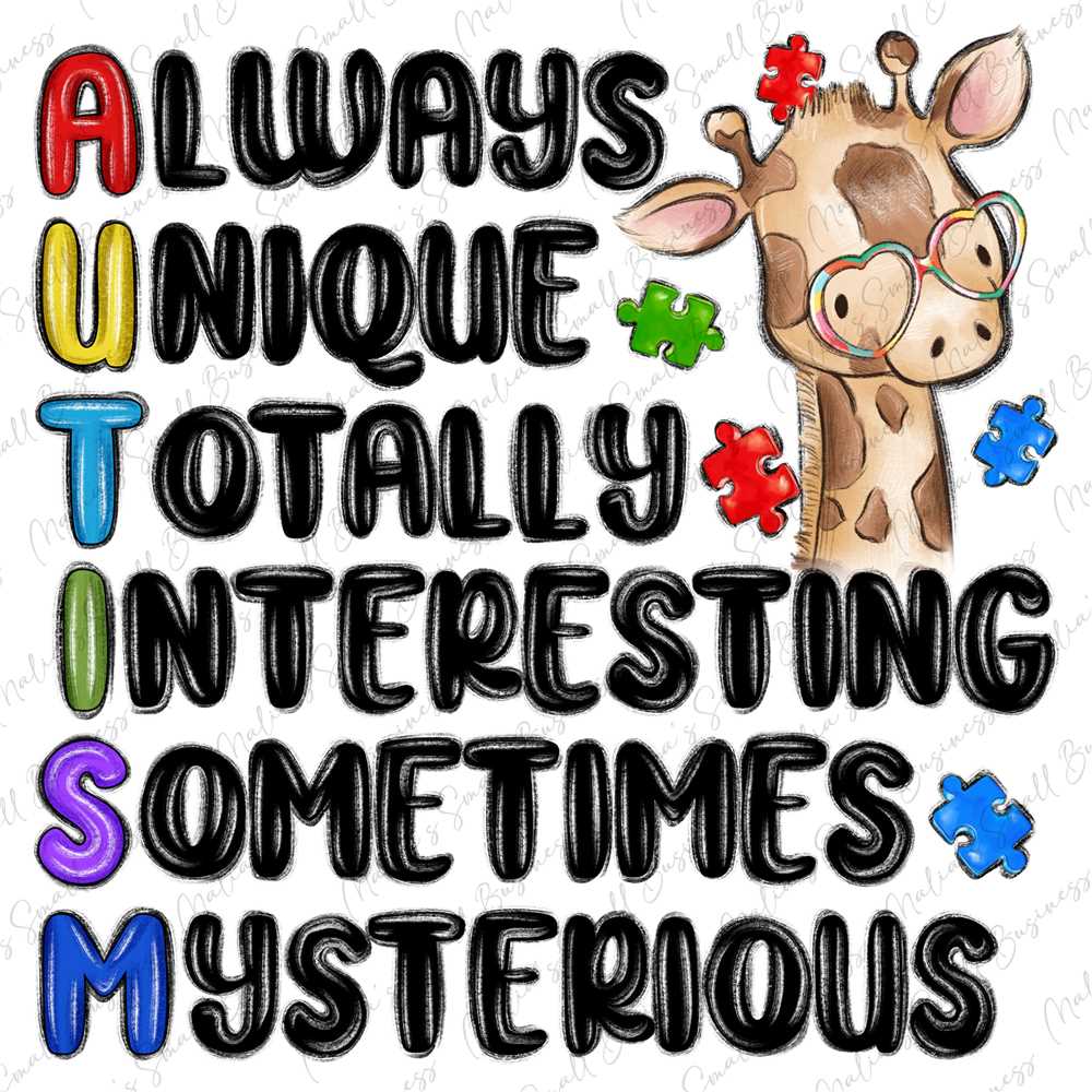 Always unique Autism png sublimation design download, Autism | Inspire ...