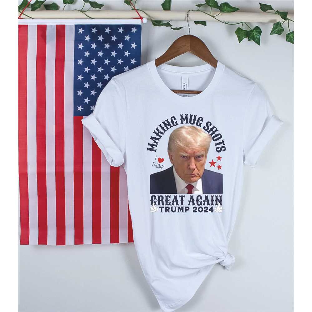 Pro Trump Mug Shot Tshirt, I Stand With Trump Tee, Never Sur | Inspire ...