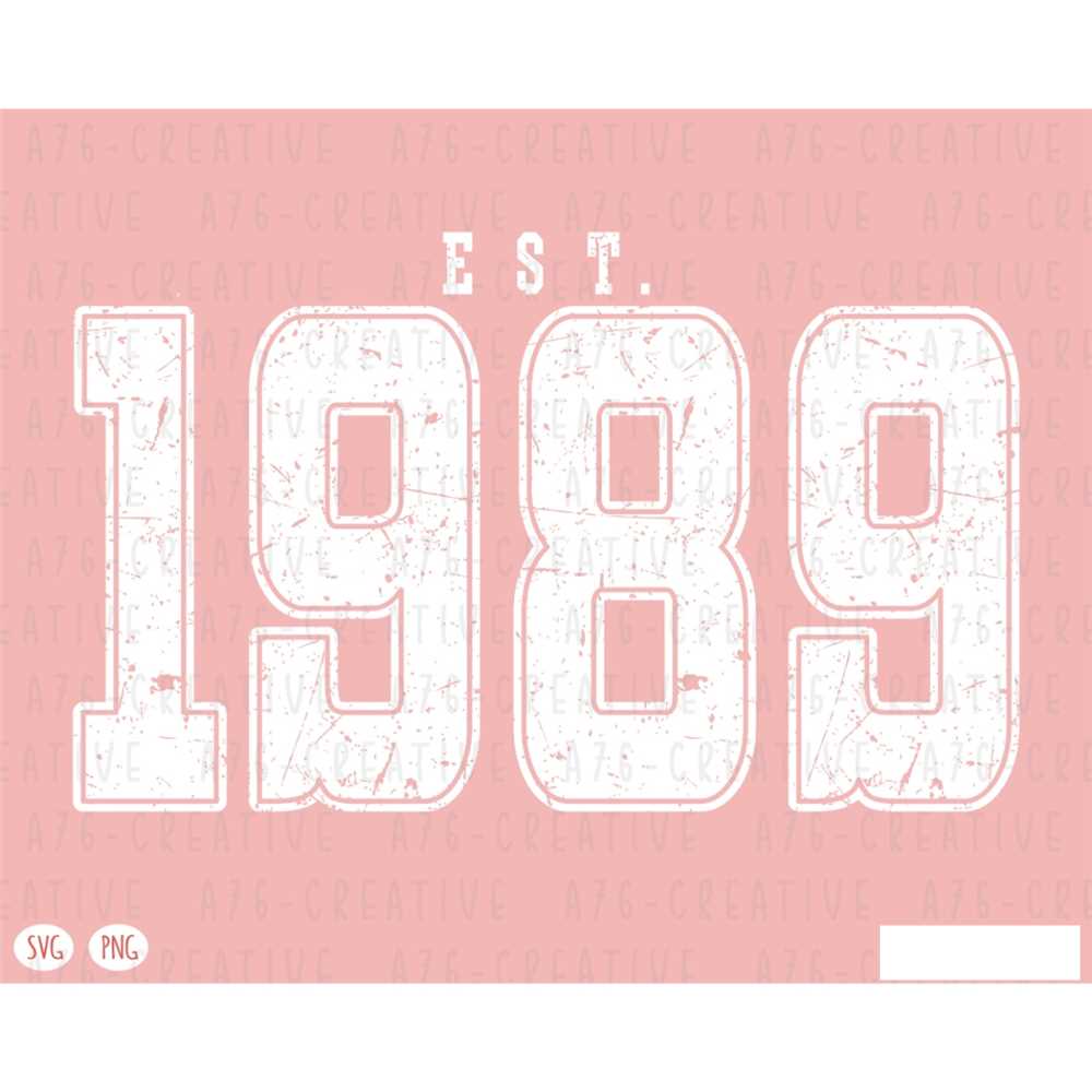 Retro Est 1989 Png Instant Download, 1989 Png, Est 1989 Svg, | Inspire ...