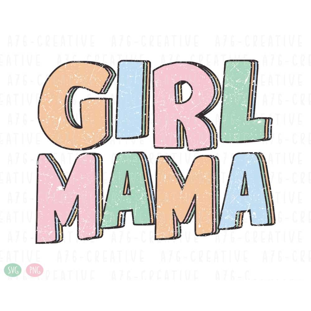Retro Girl Mama Png Svg, Groovy Girl Mama Shirt, Girl Mama, | Inspire ...