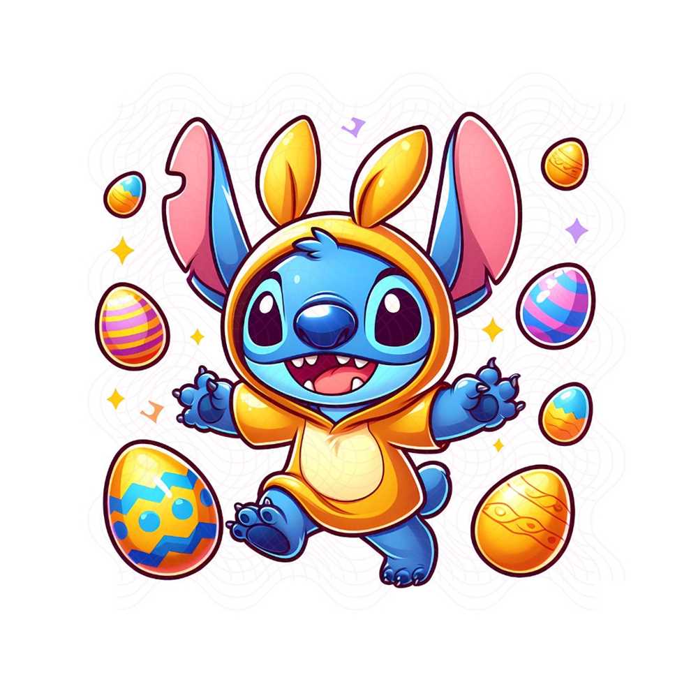 Stitch Easter, PNG download, Sumblimation, DTF design, digit | Inspire ...
