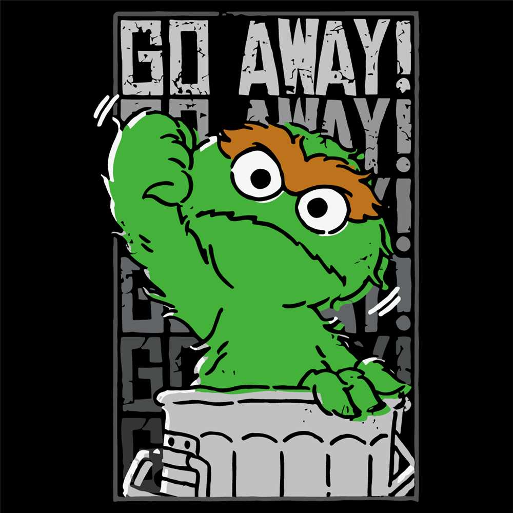 Sesame Street Oscar The Grouch Go Away Svg, Trending Svg, Os | Inspire ...