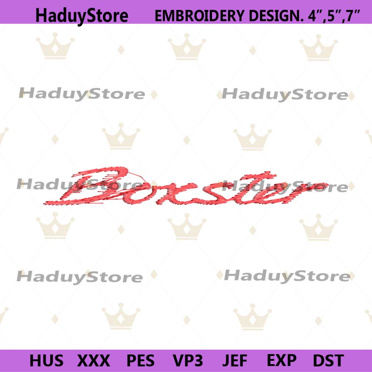 Boxster Logo Car Embroidery File Logo Car Brand Embroidery D | Inspire ...