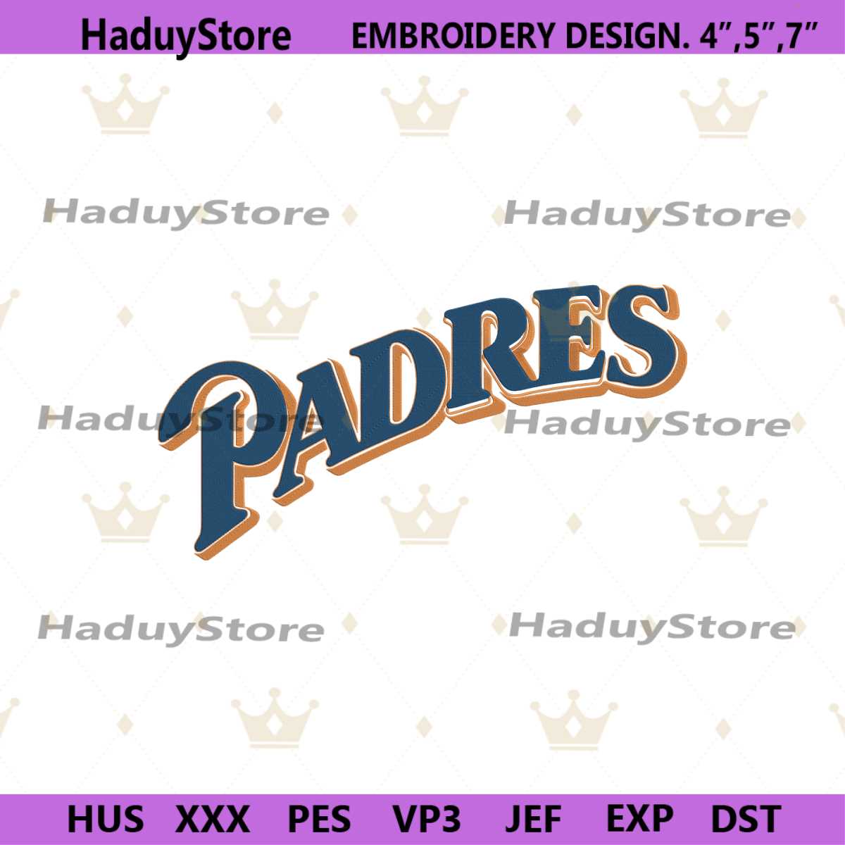 Padres Wordmark Logo Machine Embroidery, Padres Baseball Log | Inspire ...