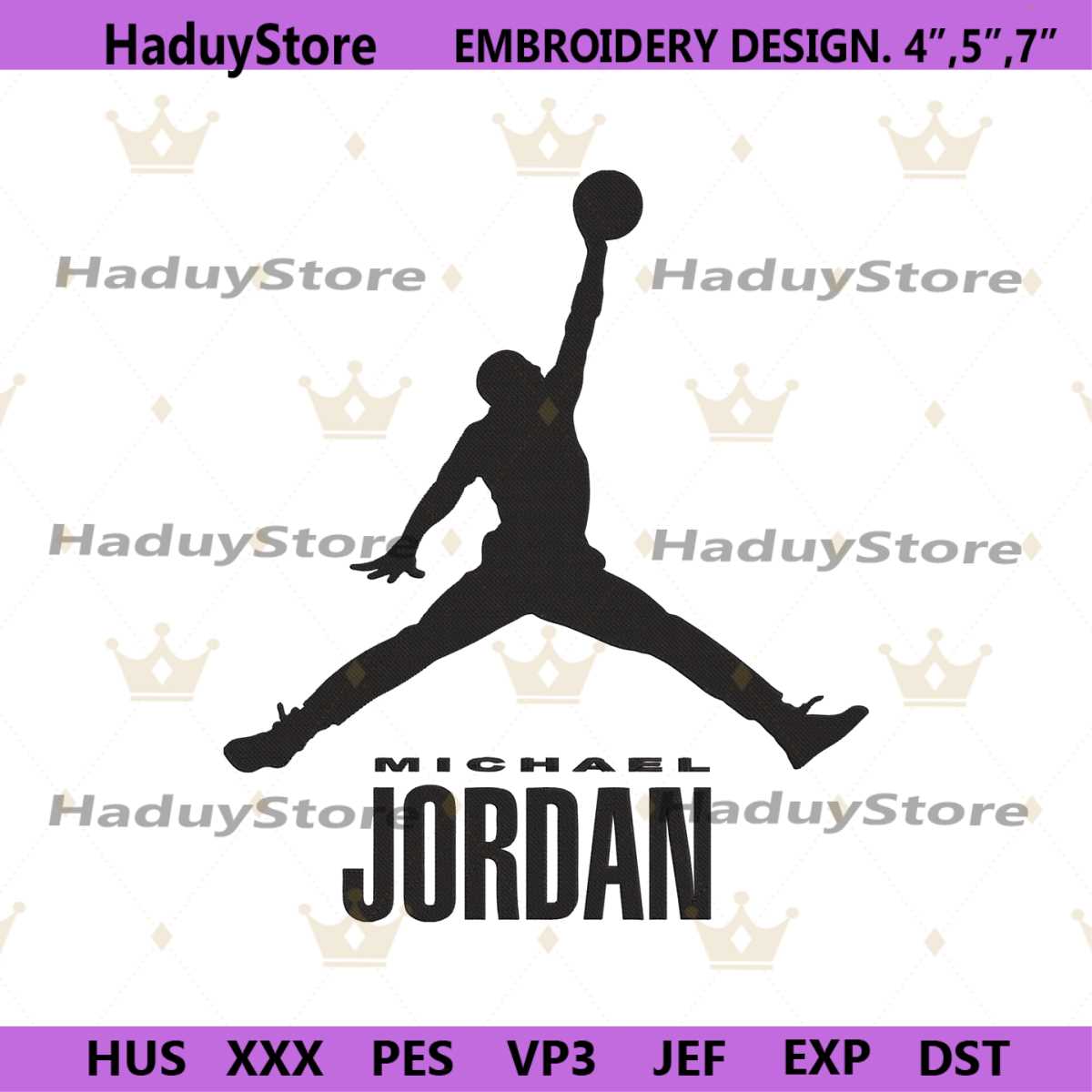 Michael Jordan Logo Embroidery Design Download | Inspire Uplift