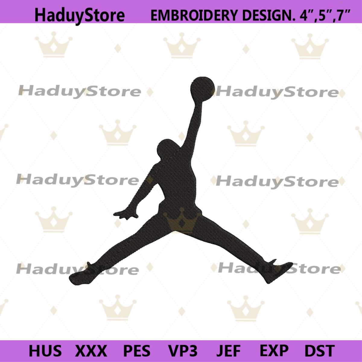 Jordan Fashion Logo Embroidery Design Download | Inspire Uplift