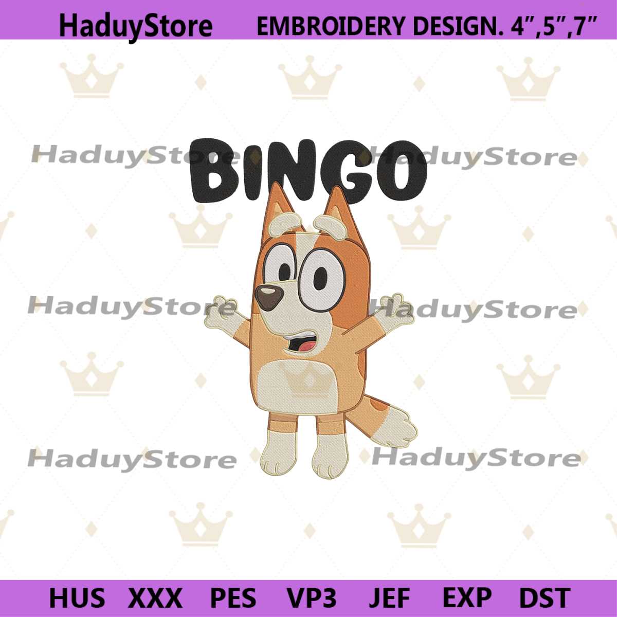 Cute Bingo Embroidery Design, Bingo Machine Embroidery Desig | Inspire ...