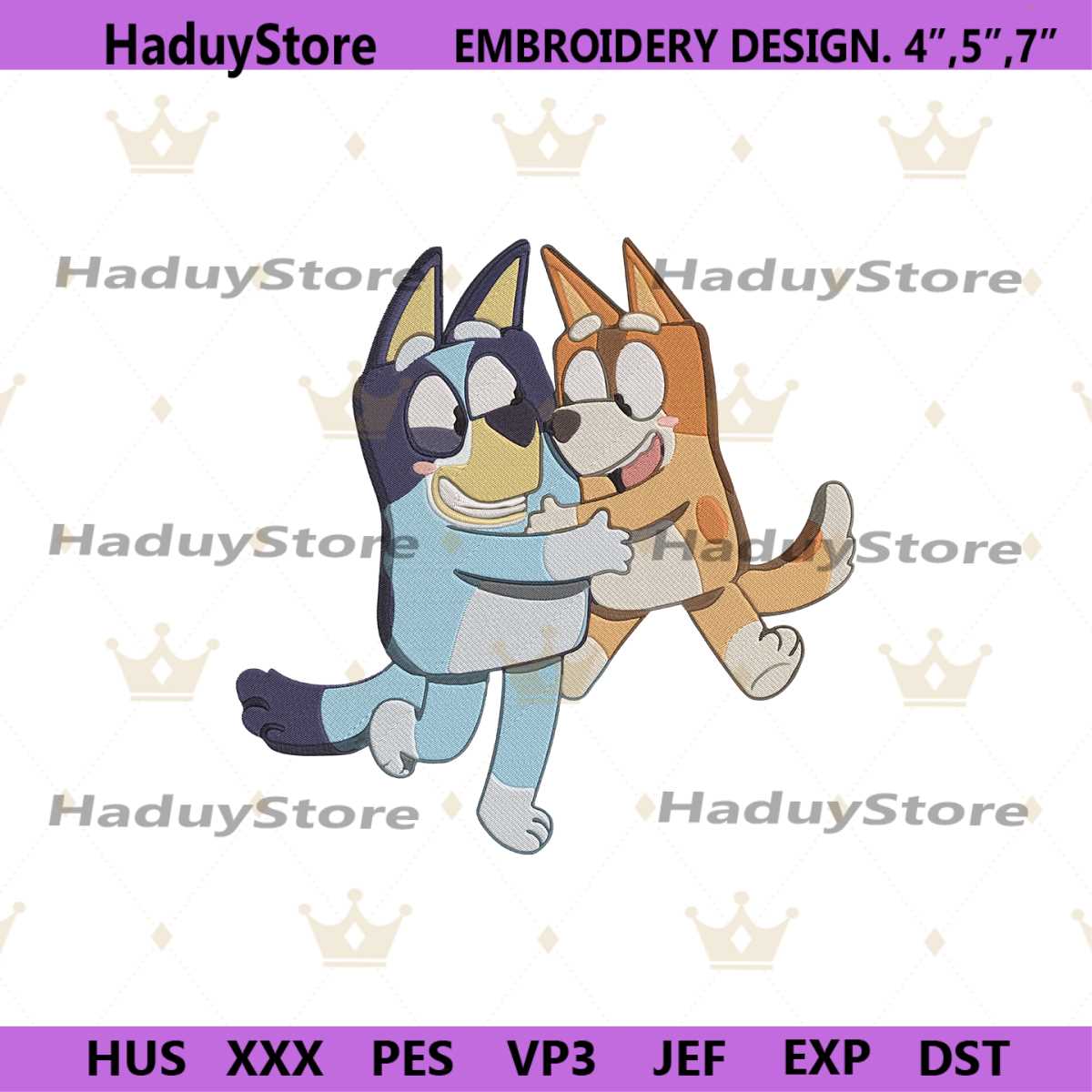 Bluey Bingo Embroidery Files, Bluey Character Machine Embroi | Inspire ...