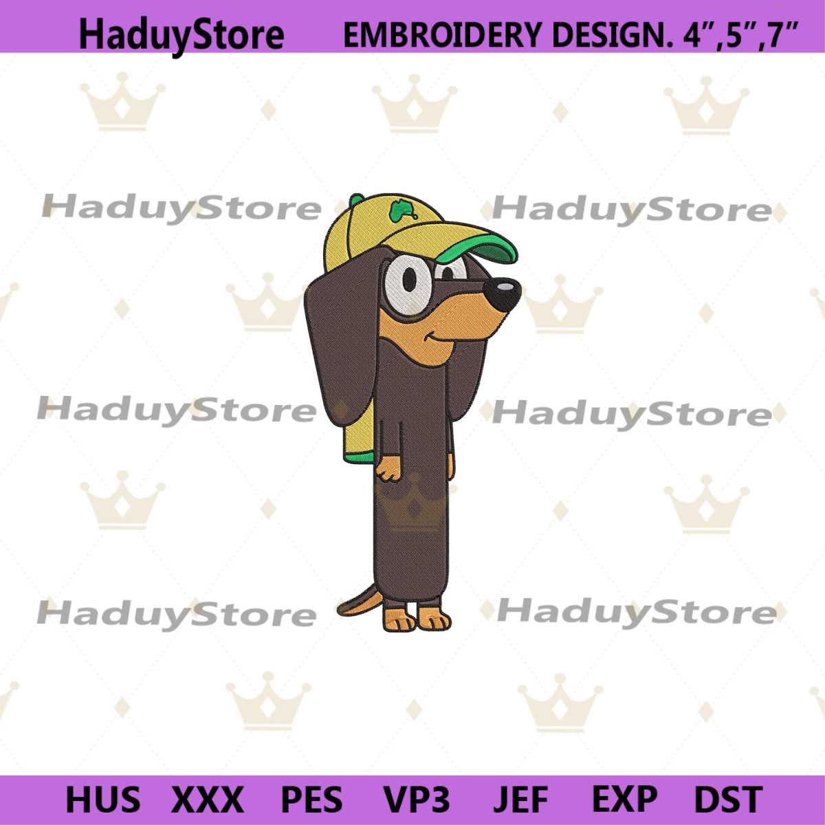 Snickers Bluey Embroidery File Design, Bluey Cartoon Embroid | Inspire ...