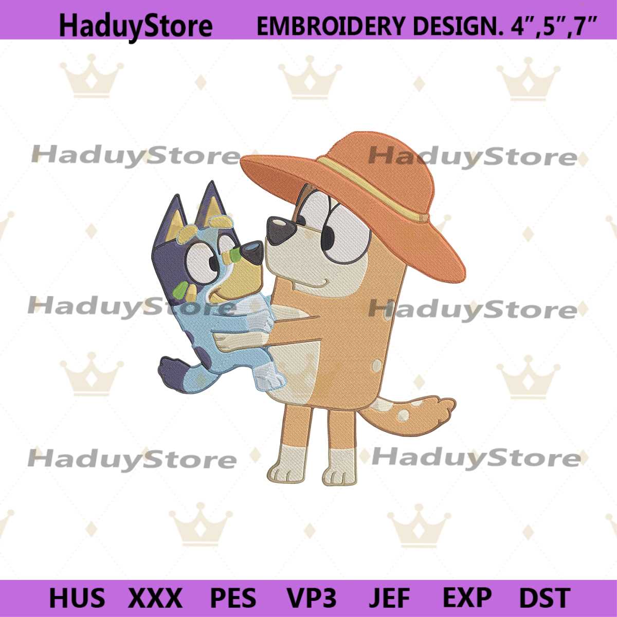 Chilli Bluey Machine Embroidery File Instant, Chilli Mum Blu | Inspire ...