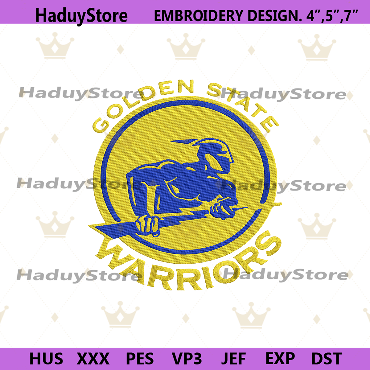Golden State Warriors Logo Embroidery Design File | Inspire Uplift