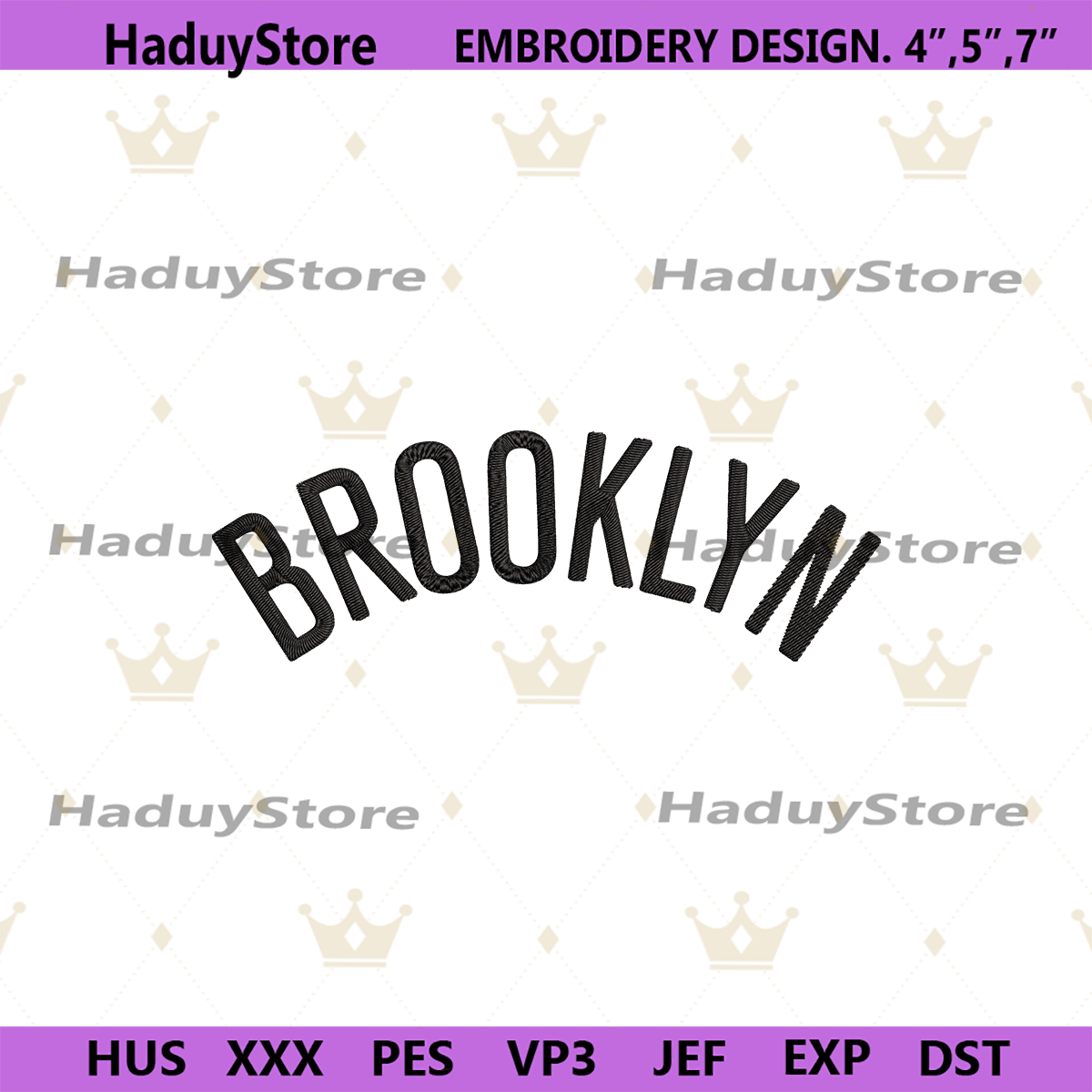 Brooklyn Nets Wordmark Logo Machine Embroidery Design, Brook | Inspire ...