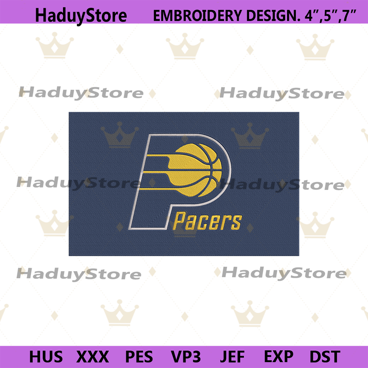 NBA Indiana Pacers Logo Machine Embroidery Designs | Inspire Uplift
