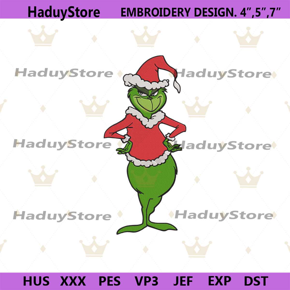 The Grinch Machine Embroidery Design, The Grinch Christmas M | Inspire ...