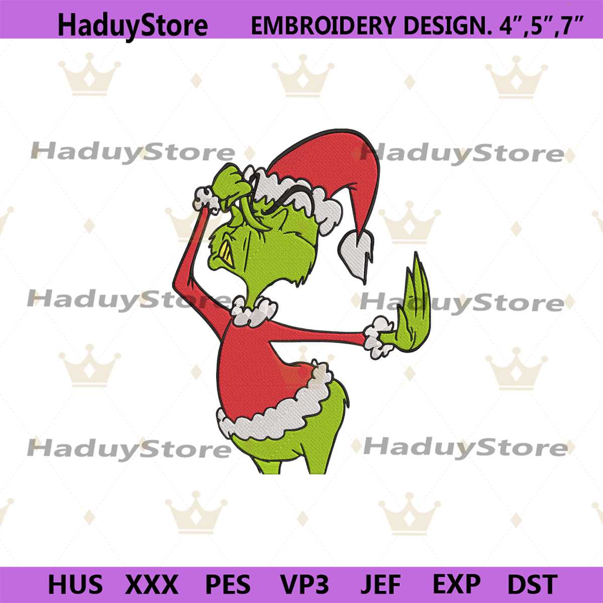 The Grinch Christmas Machine Embroidery Instant Download, Gr | Inspire ...
