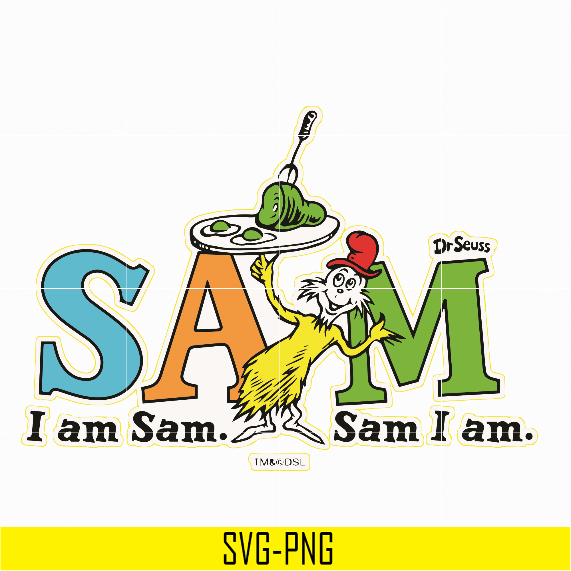 I am sam svg, sam i am svg, Sam svg, Ham svg, dr svg, png, d | Inspire ...