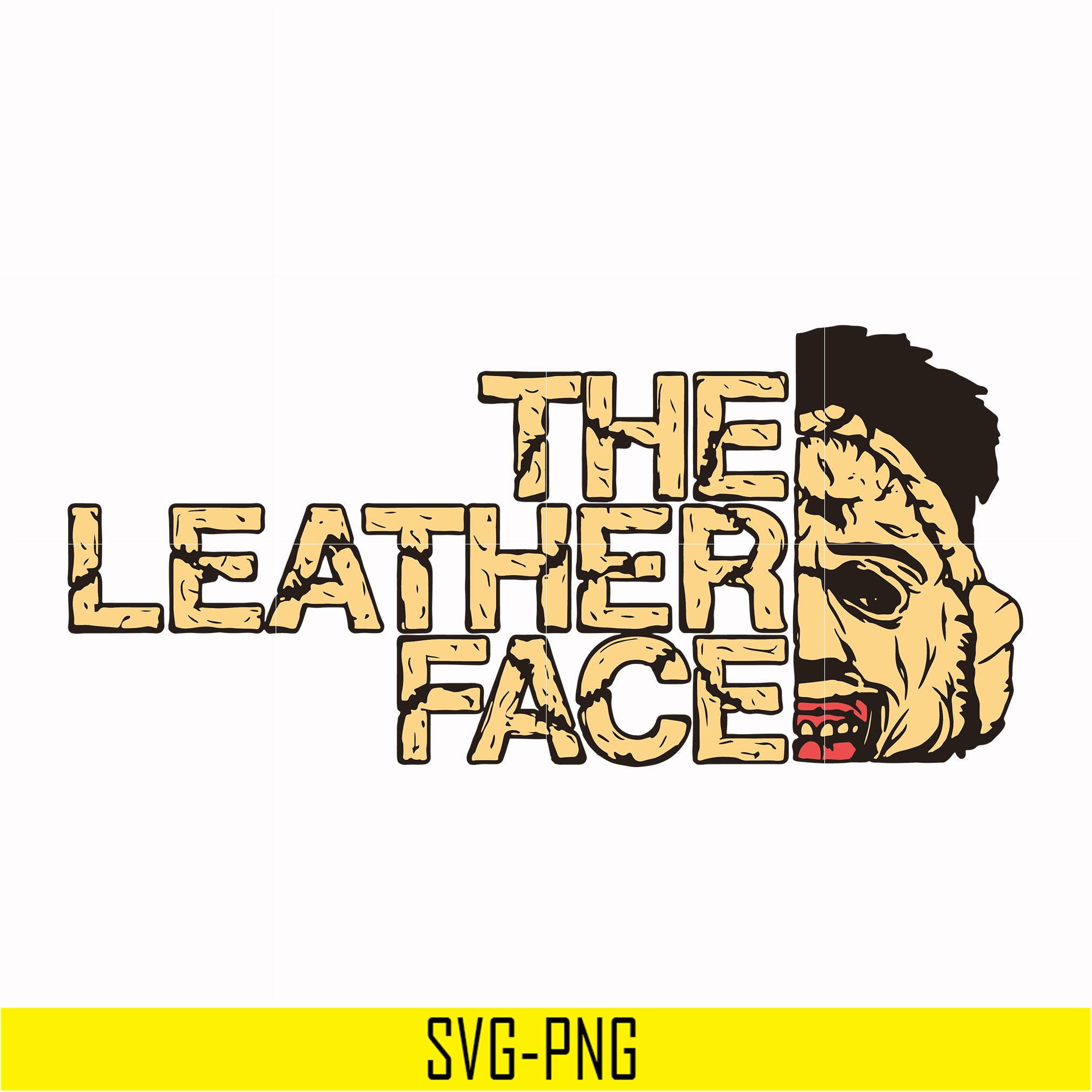The leather face svg, png, dxf, eps digital file HLW0172 - Inspire Uplift