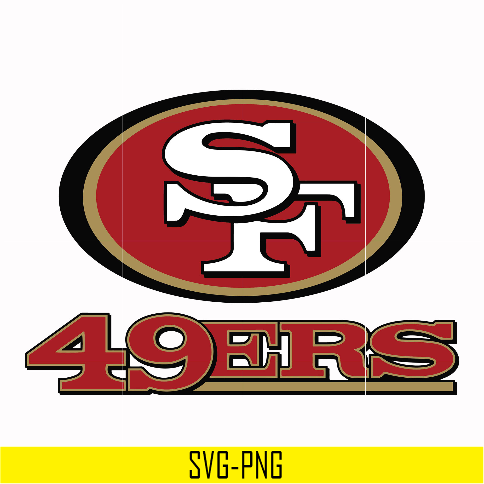 San francisco 49ers logo svg, Nfl svg, png, dxf, eps digital - Inspire ...