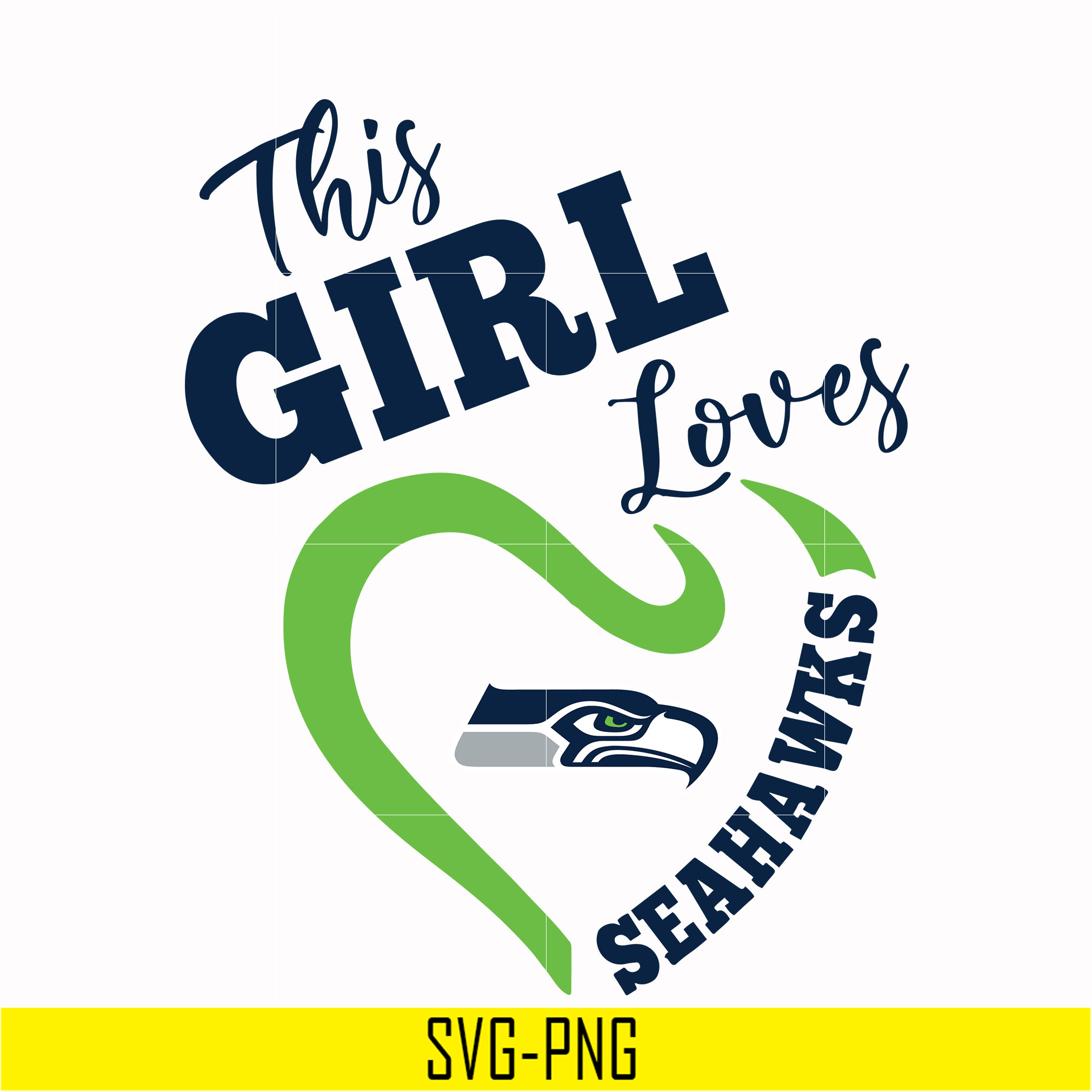 This girl loves seahawks svg, Seattle Seahawks heart svg, se | Inspire ...