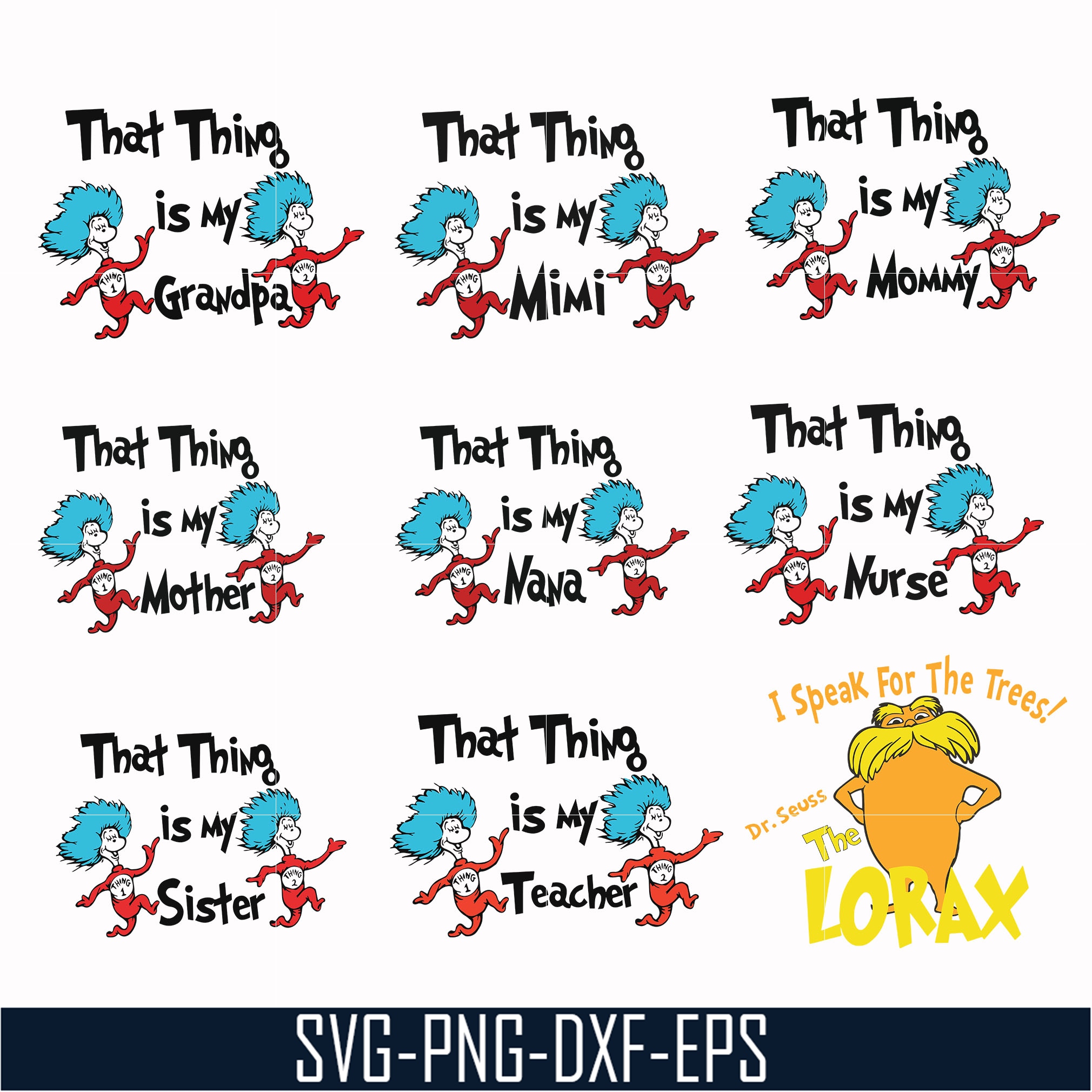 Dr seuss bundle svg, dr seuss svg, dr seuss quotes svg, png, - Inspire ...