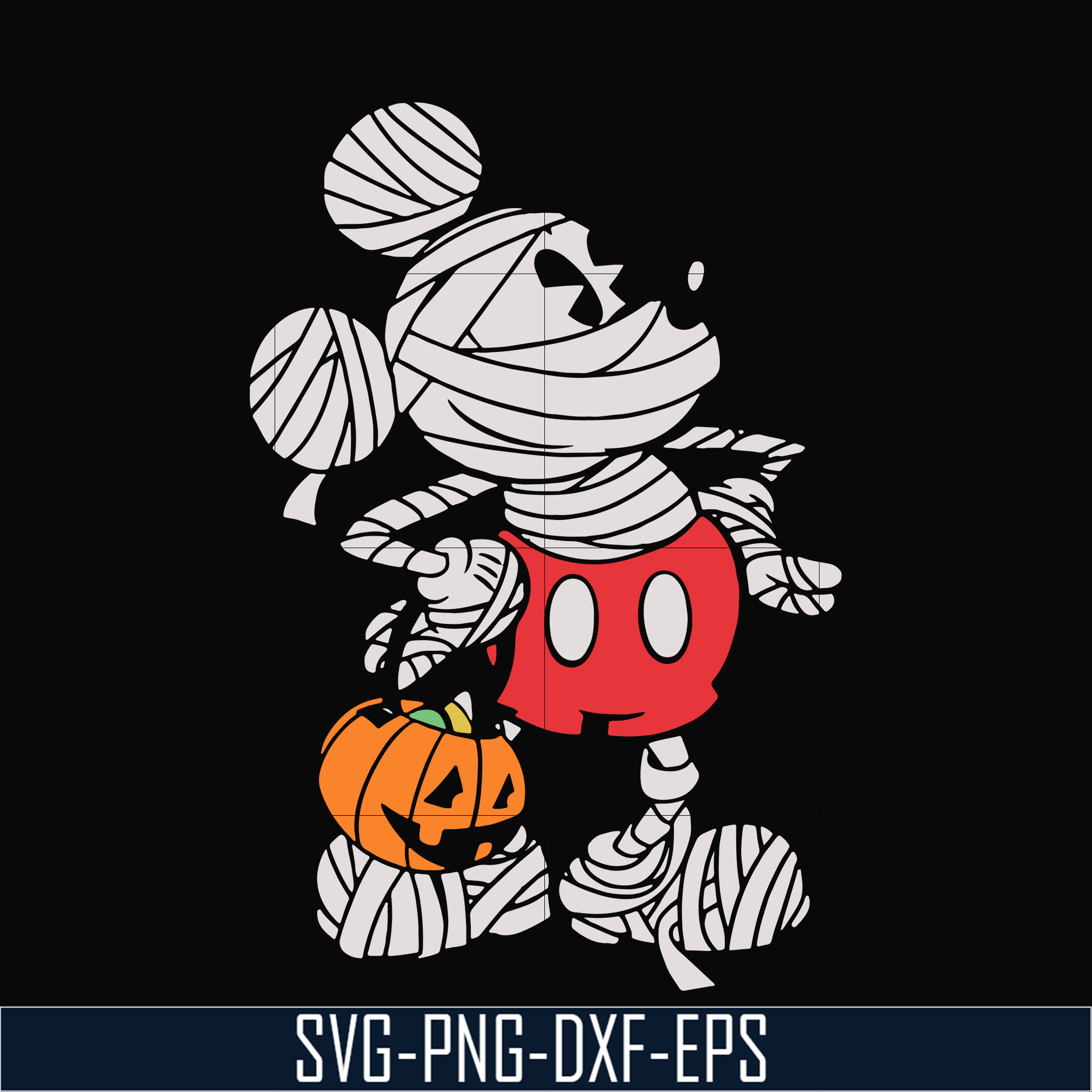 Mickey mouse halloween mummy svg, png, dxf, eps digital file | Inspire ...
